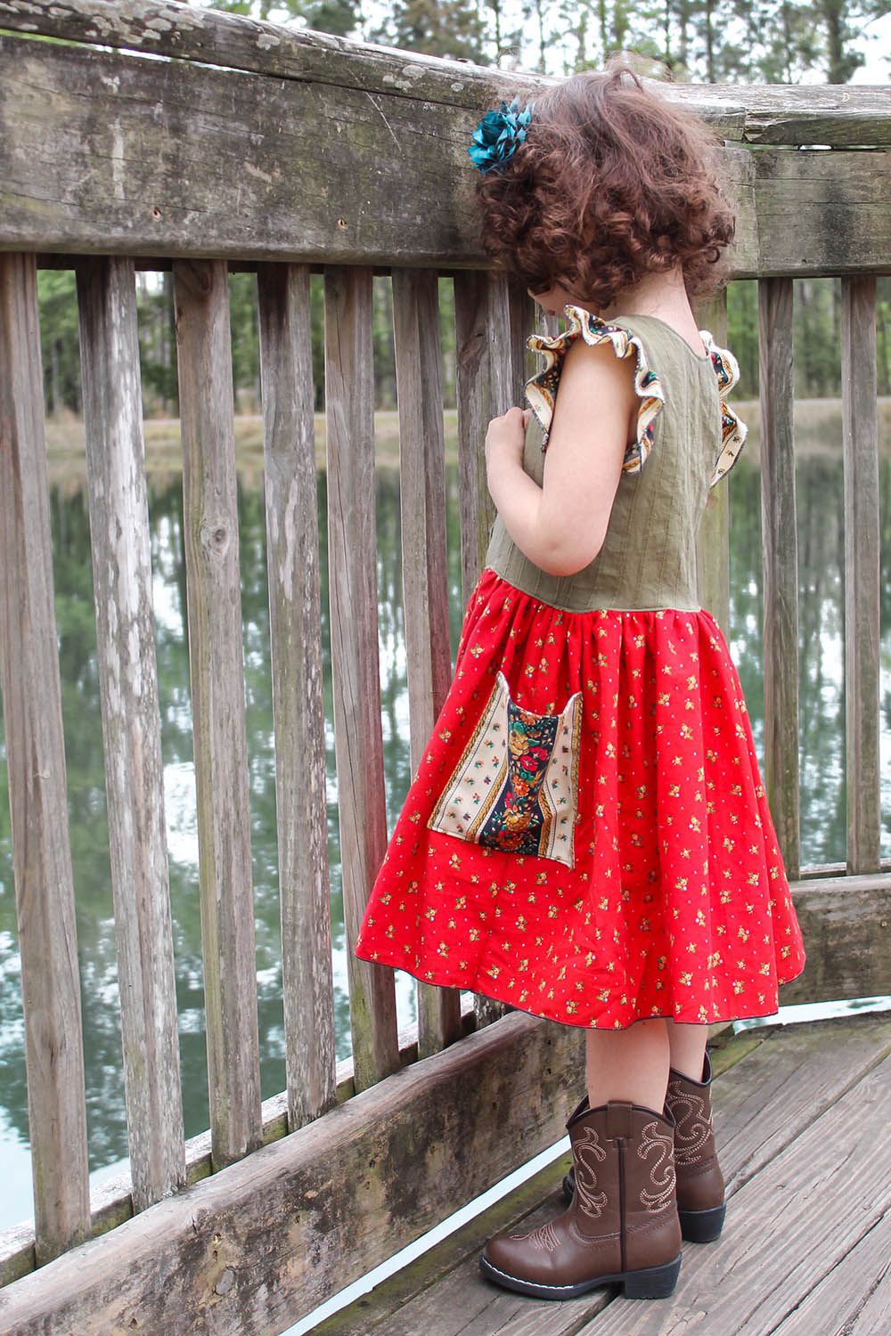 Grayson's Button Front School Girl Dress PDF Pattern