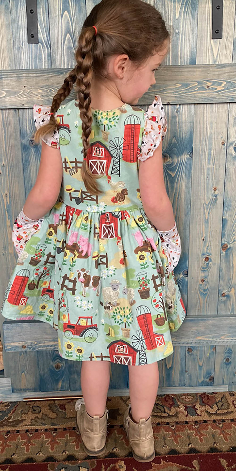Grayson's Button Front School Girl Dress PDF Pattern