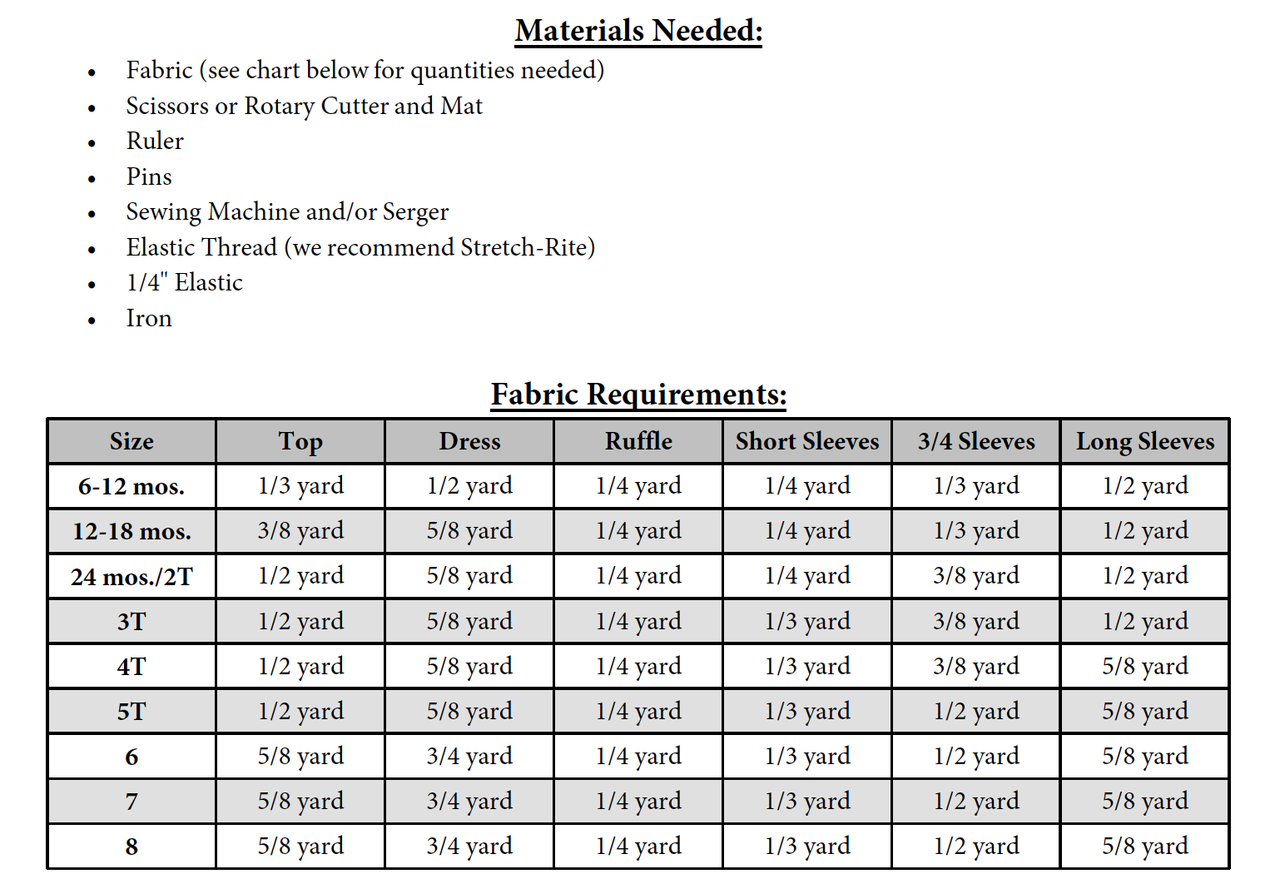 Kayla's Knit Ruffle Top and Dress Sizes 6/12m to 15/16 Kids and Dolls ...