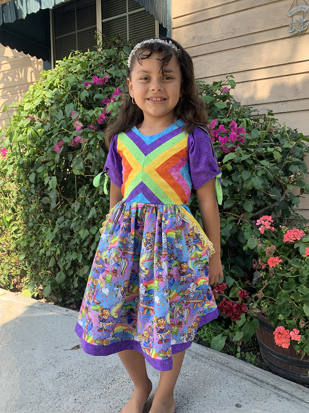 Bea's Quilt Block Dress and Maxi Sizes NB to 14 Kids PDF Pattern