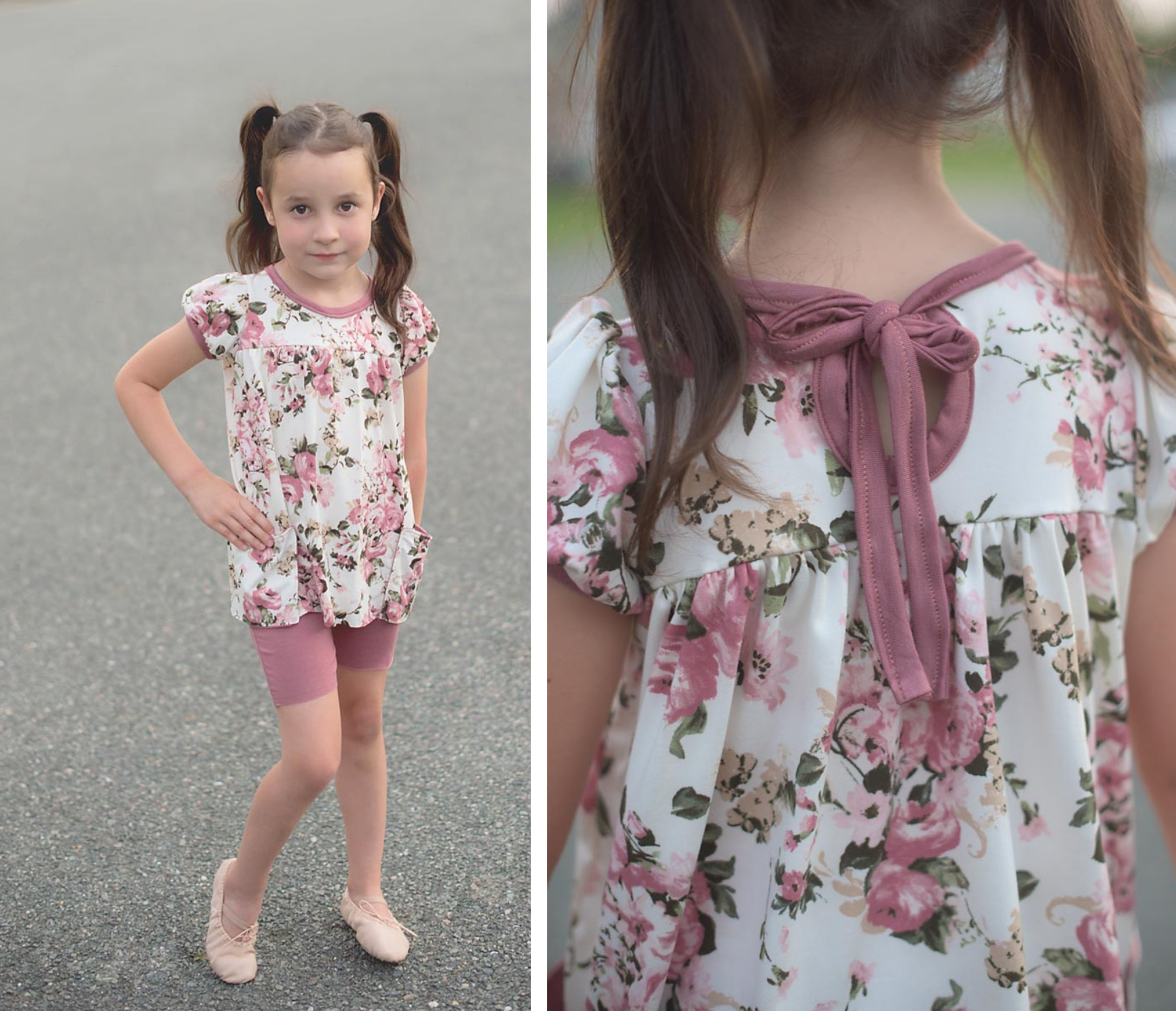 Philly's Flowy Top Sizes 2T to 14 Kids PDF Pattern