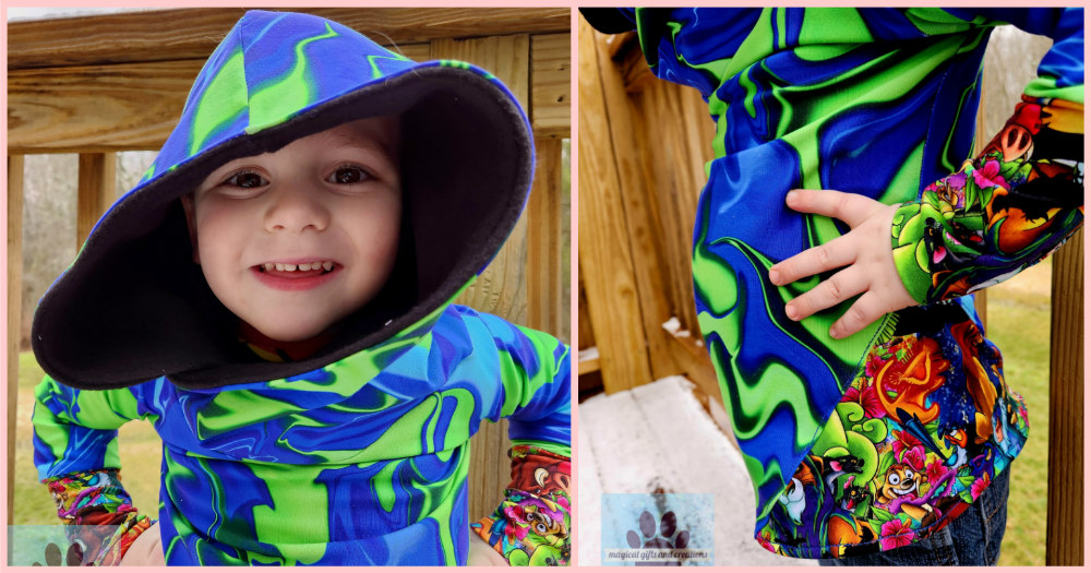 Creed's Color-Block Hoodie Sizes 2T to 14 Kids PDF Pattern