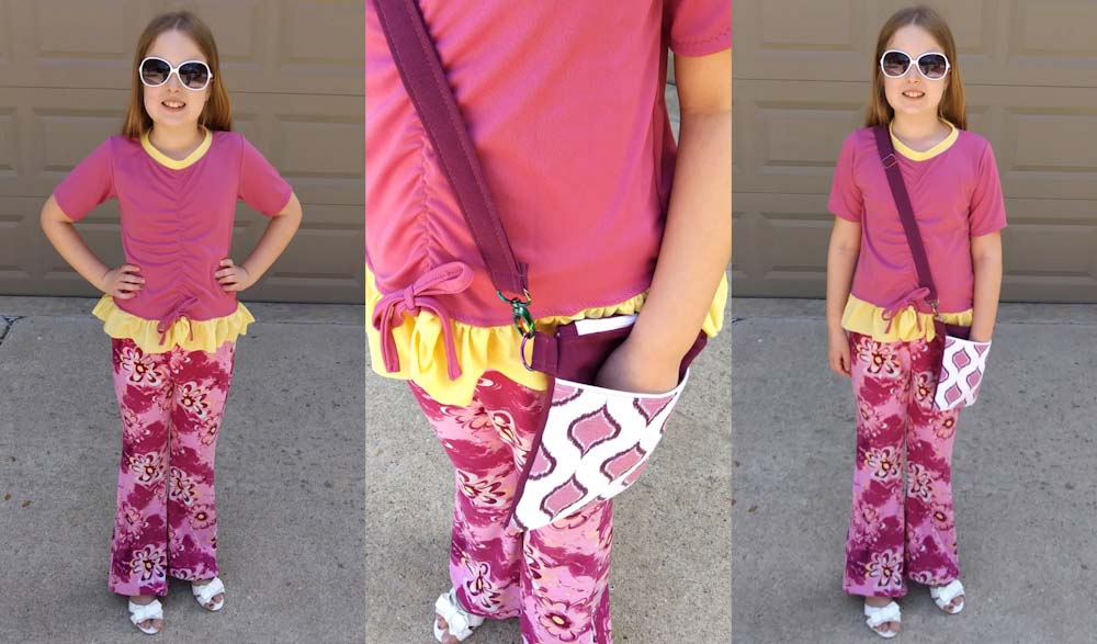 Aurelia's Top & Pouch Sizes 2T to 14 Kids PDF Pattern
