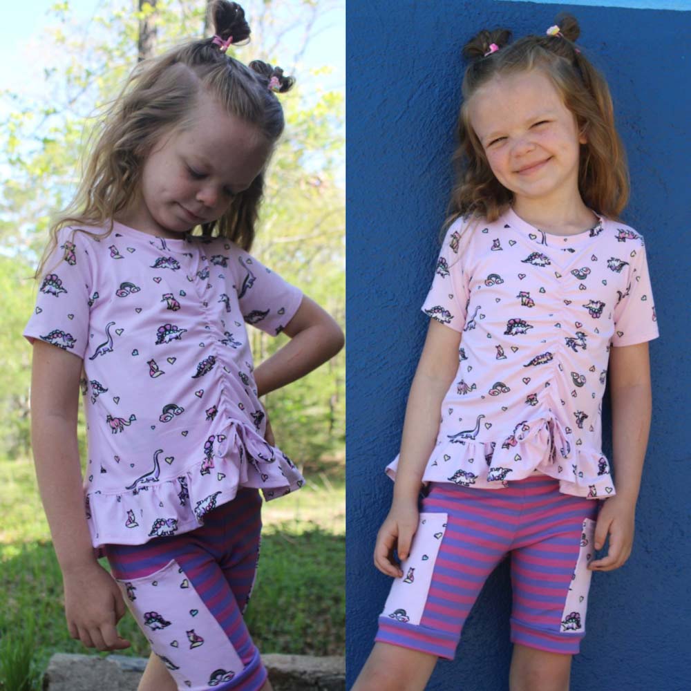 Aurelia's Top & Pouch Sizes 2T to 14 Kids PDF Pattern