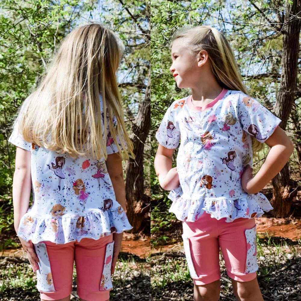 Aurelia's Top & Pouch Sizes 2T to 14 Kids PDF Pattern