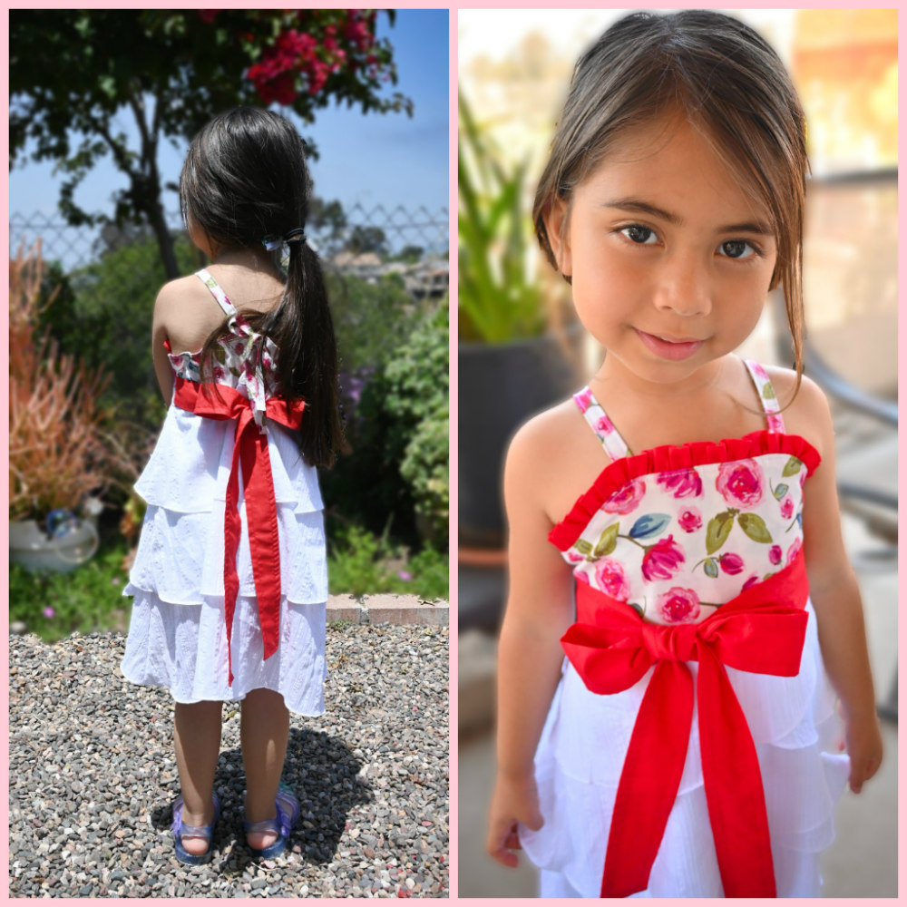 Anthea's Tiered Top, Dress & Skirt Sizes 2T to 14 Kids PDF Pattern