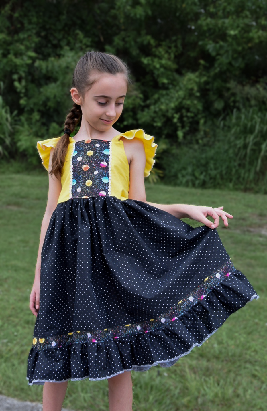 Marguerite's Magnificent Dress Sizes 2T to 14 Kids PDF Sewing Pattern