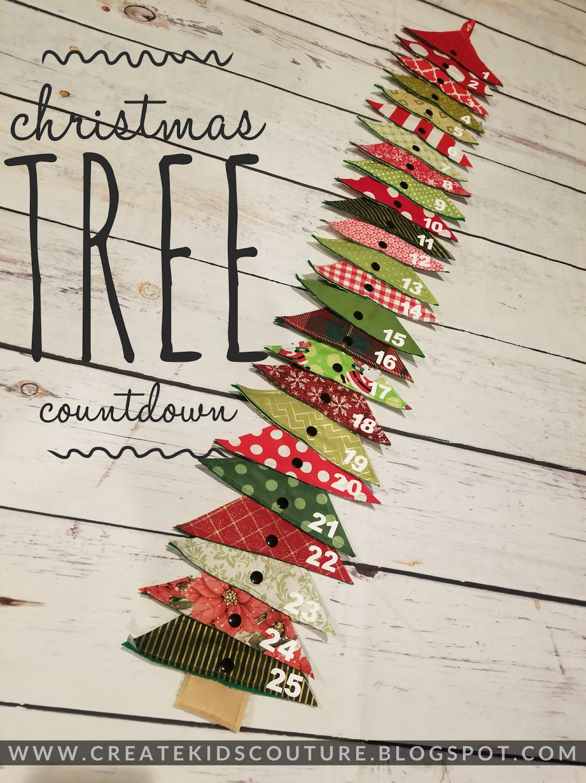 Countdown to 12 Days of Christmas: Countdown Tree - Create Kids Couture