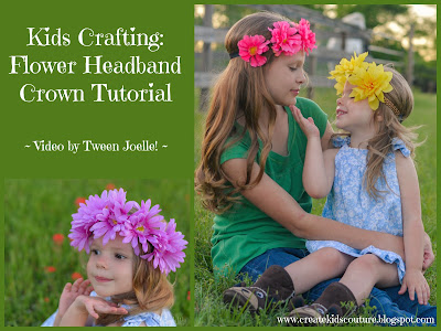 Back to the Blog: Flower Headband Craft - Create Kids Couture