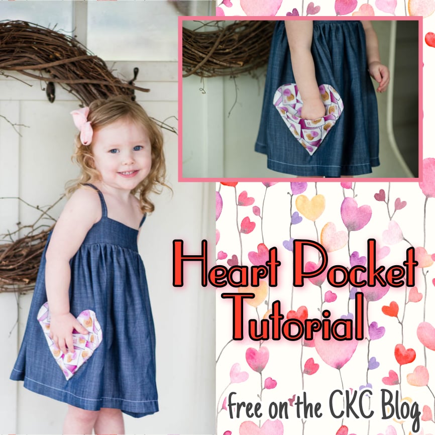 Back to the Blog: Heart Pocket Tutorial - Create Kids Couture