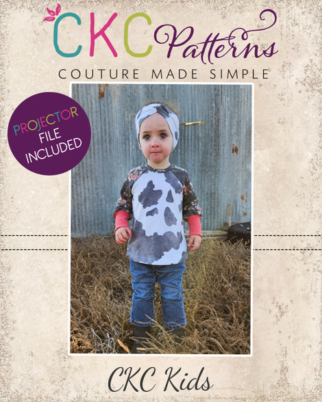 Alina's Lantern Sleeve Reglan Top Sizes NB to 14 Kids PDF Pattern