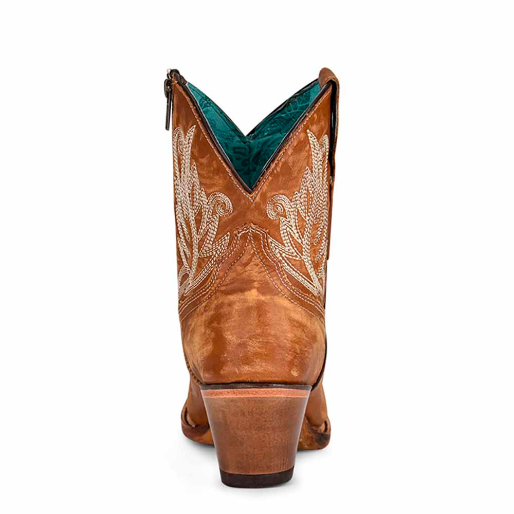 Corral Embroidered Golden Ankle Boots | Arrowsmith Shoes