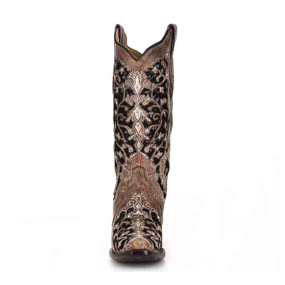 Corral Floral Mens Brown Boots | Arrowsmith Shoes