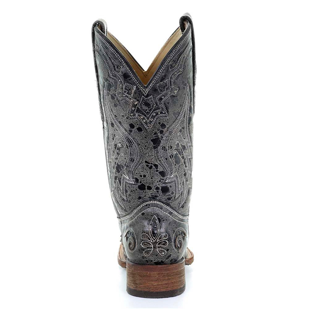 Corral Western Snake Inlay Black Boots | Arrowsmith Shoes