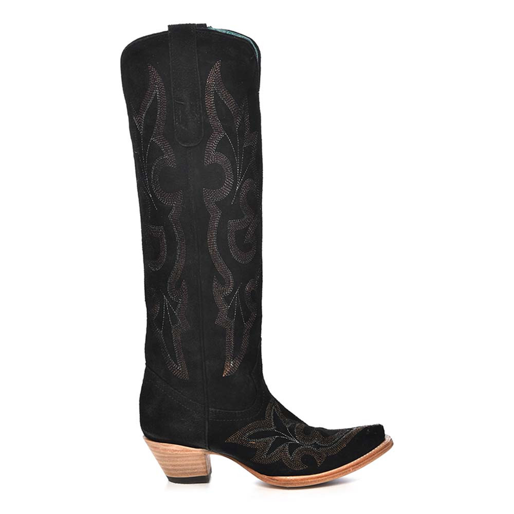 Corral Womens Suede Black Tall Boots | Arrowsmith Shoes