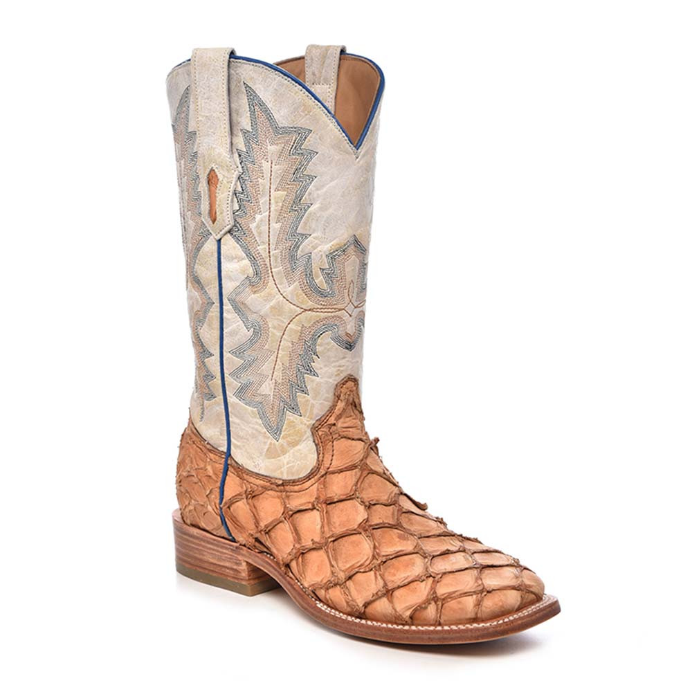 Corral Cognac Pirarucu Cowboy Boots | Arrowsmith Shoes