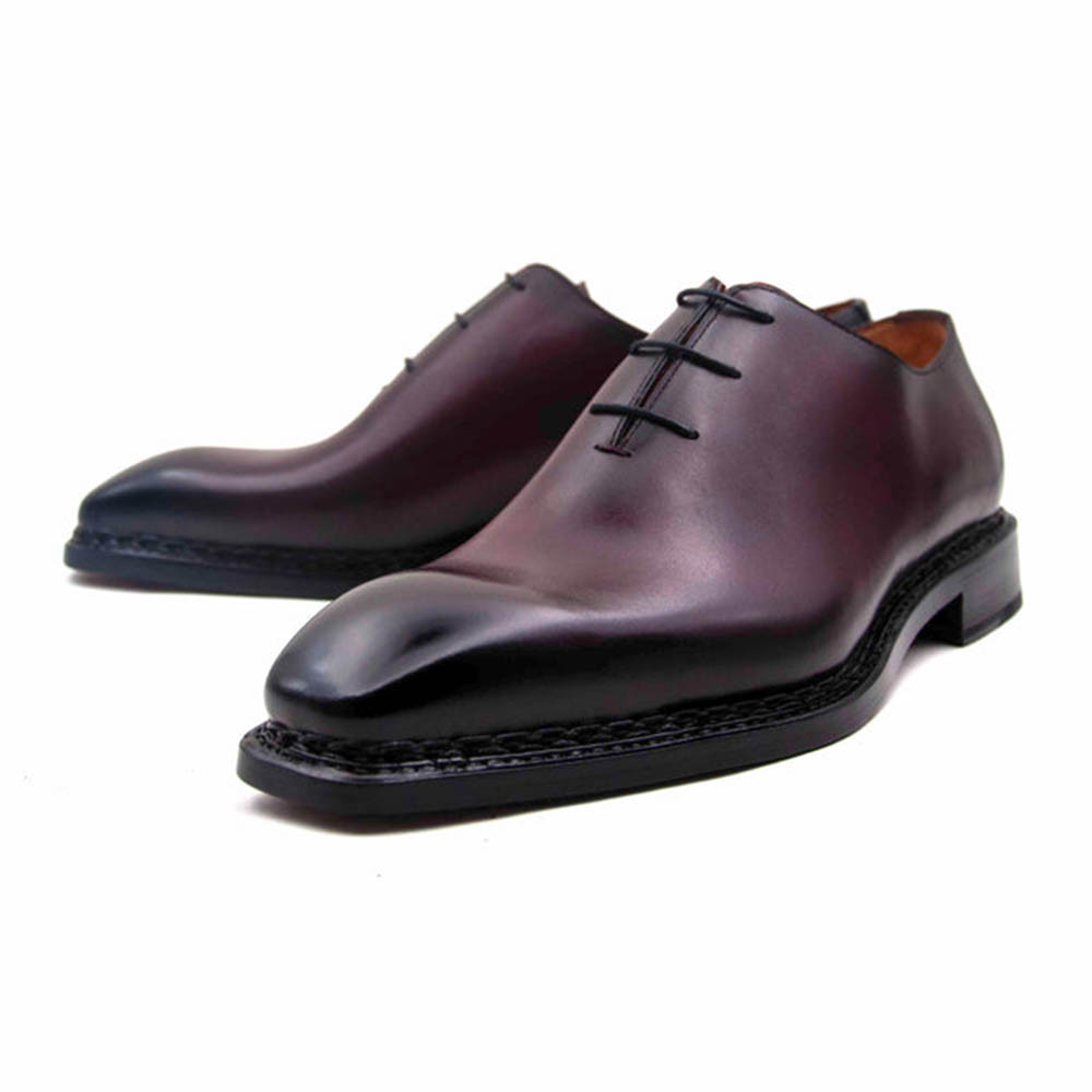 Ugo Vasare Jason Sr Burgundy Lace Up Oxford Shoes