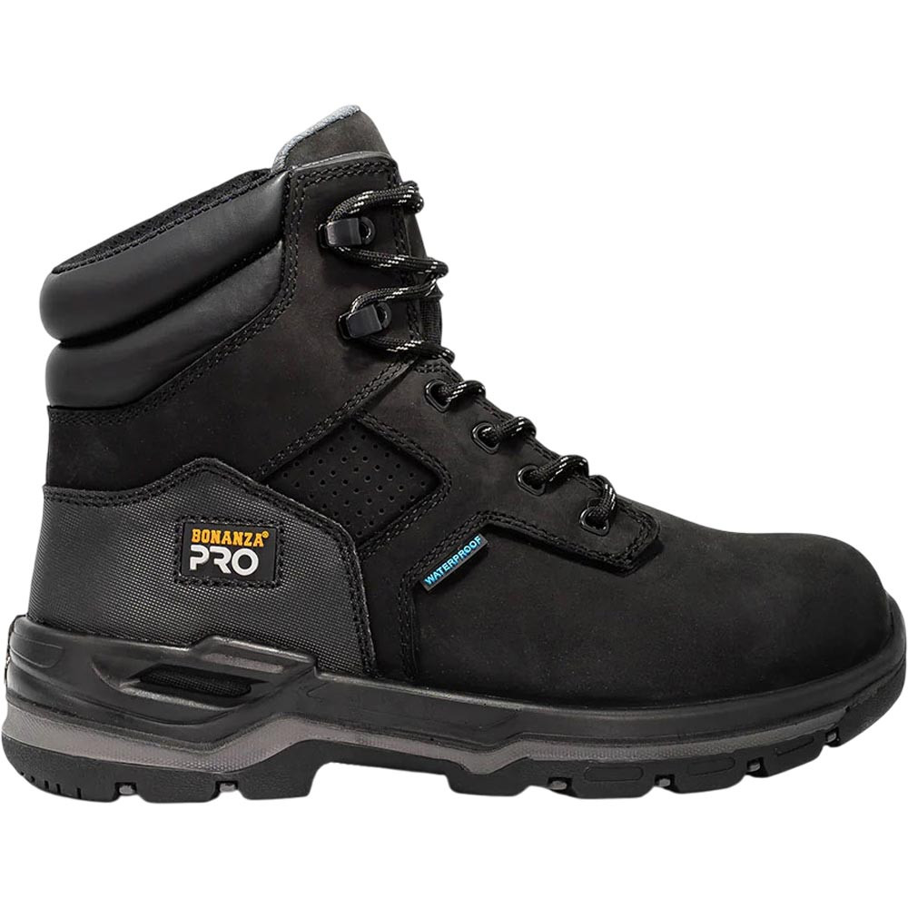 Bonanza Woodland 7” Black Waterproof Work Boots