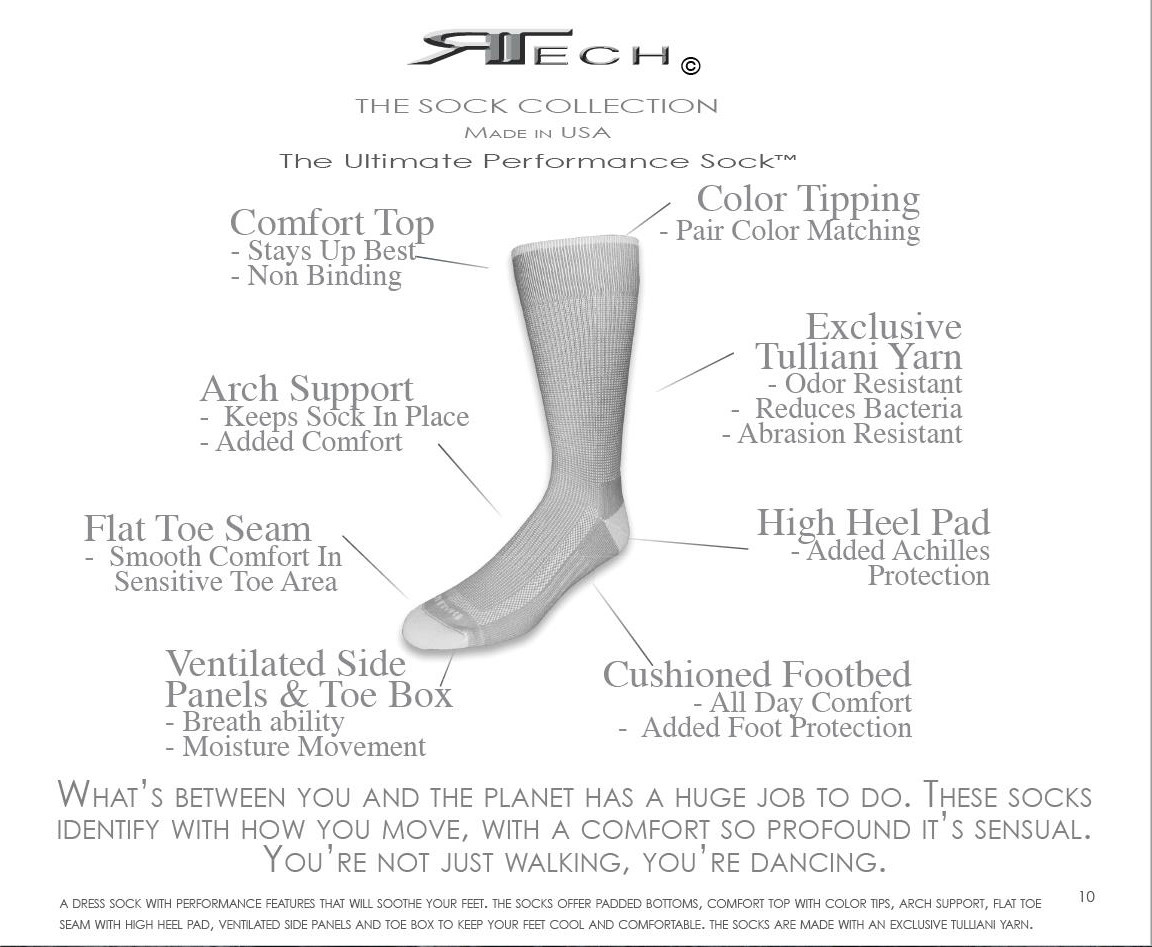 Remo Tulliani Fox Black & Red Dress Socks