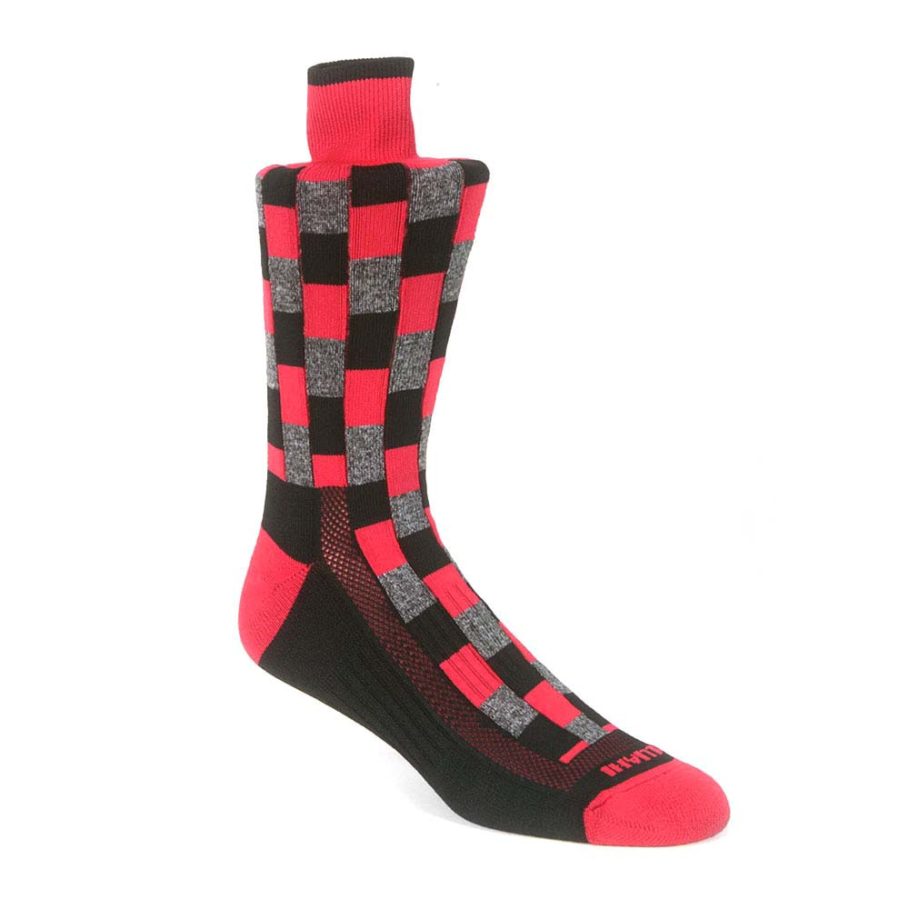 Remo Tulliani Fox Black & Red Dress Socks
