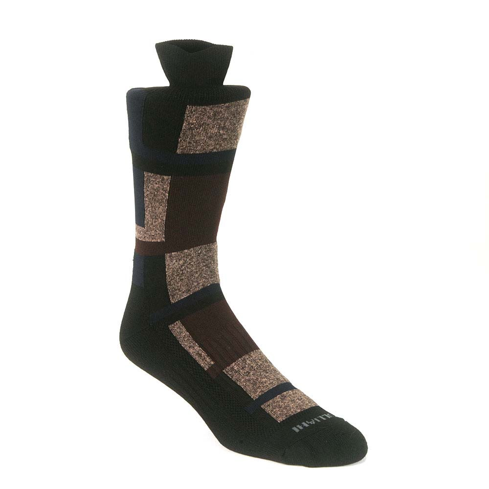 Remo Tulliani Sioux Brown, Navy, & Taupe Dress Socks