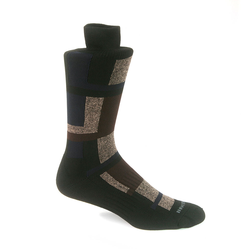 Remo Tulliani Sioux Brown, Navy, & Taupe Dress Socks