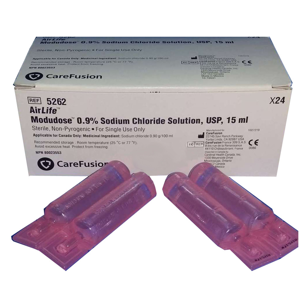 Airlife Modudose Unit Dose Saline 15ml 0.9% Inhalation