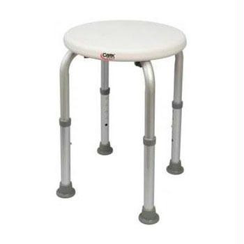 Carex Compact Shower Stool 13.5" W X 13" D X 13" H, 250 Lb Weight Capacity