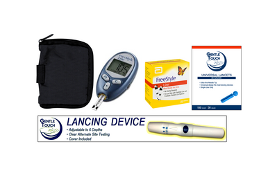 Buy Abbott FreeStyle Lite Meter [+] Freestyle 100 Test Strips, Lancing ...