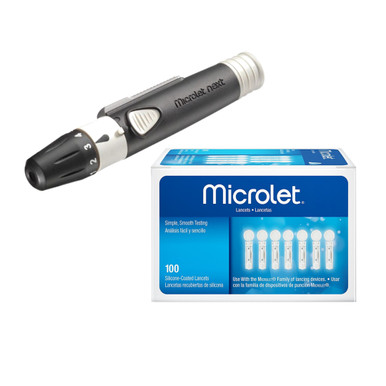 Buy Ascensia Bayer Microlet NEXT Lancing Device [+] Microlet Lancets ...