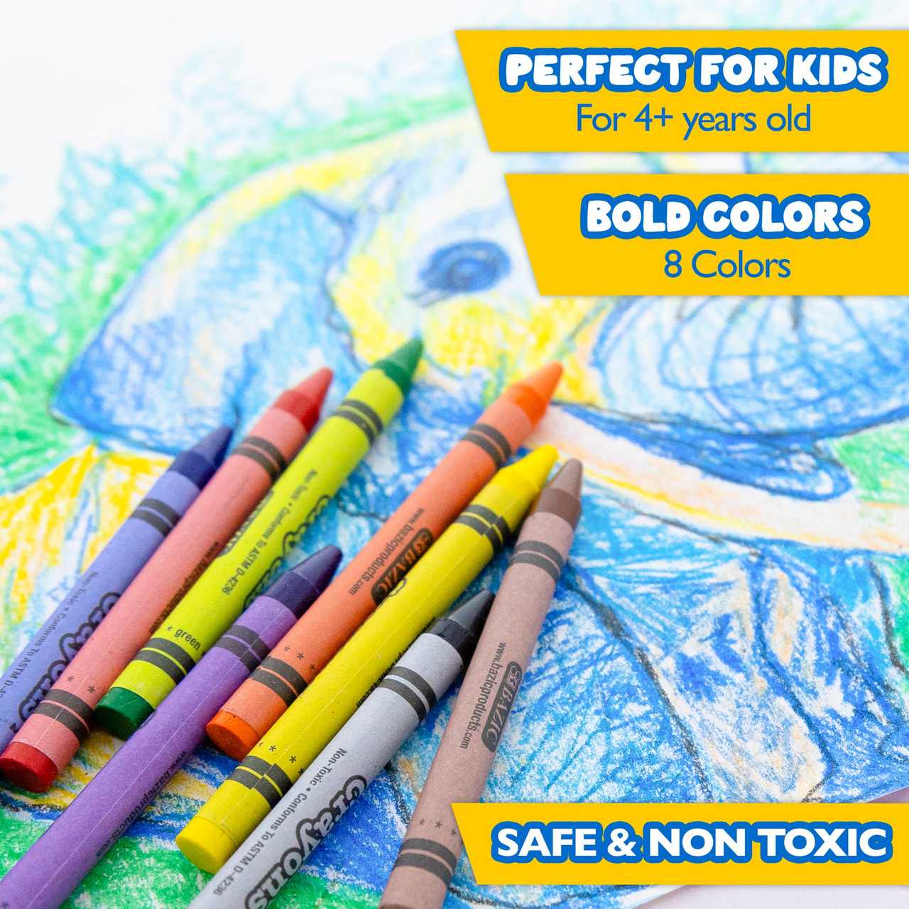 Crayons 8ct. (Bazic)