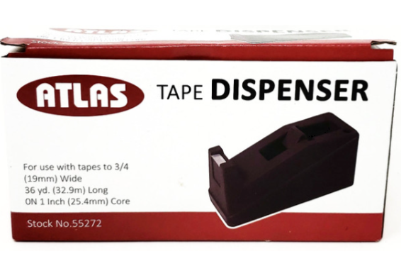 Tape Dispenser-Black ATLAS - Empresas JC