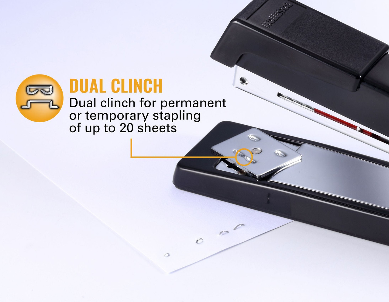 Stapler Bostitch Black B440 All Metal/Full Strip (20 Sheets Capacity)