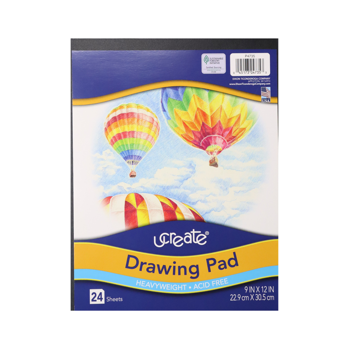 Drawing Pad 9 x 12" 24 Sheets