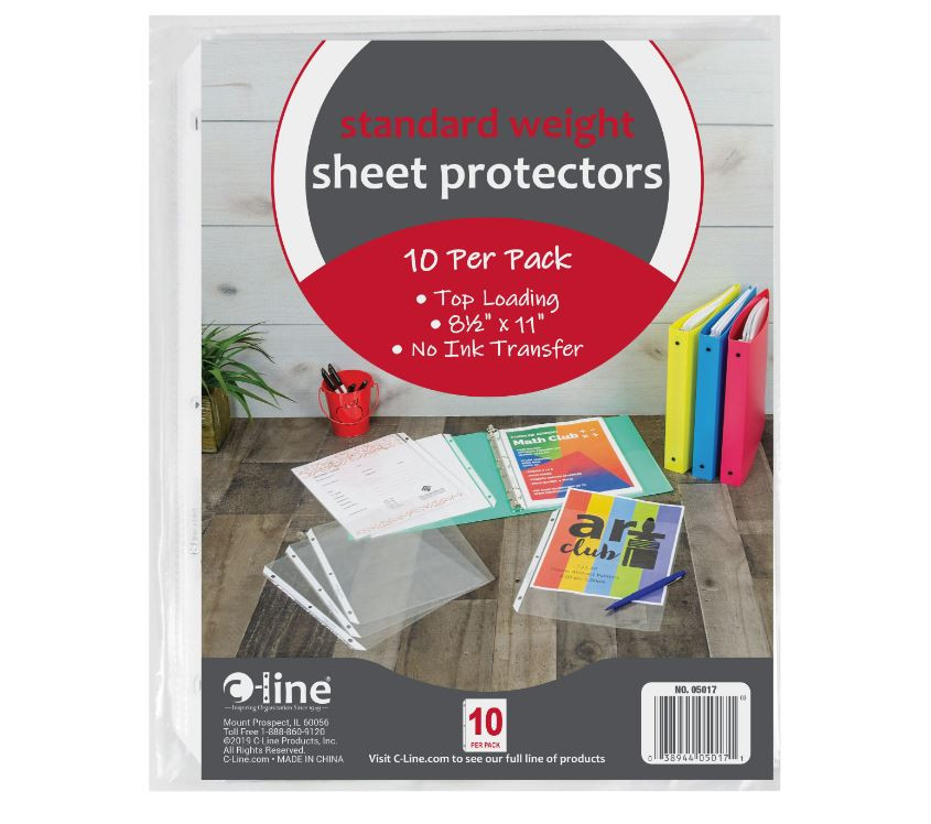 Sheet Protectors Clear/Letter 10ct.
