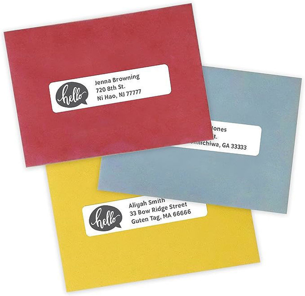 Labels Laser & Ink Jet 1" x 4 White 25 Sheets-500 Labels