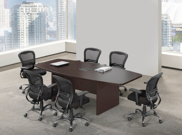 OS Conference Tables | Boat Shaped Conference Table with Slab Base - 72"