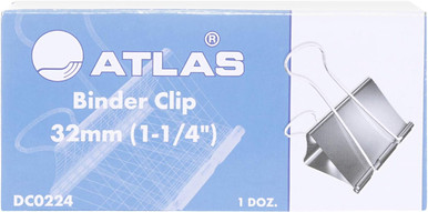 Binder Clips 1-1/4" (Medium) (12/Box) - Empresas JC