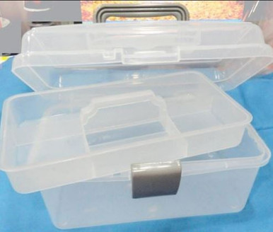 Utility Box w/Handle Clear/Plastic (AED0561C) - Empresas JC