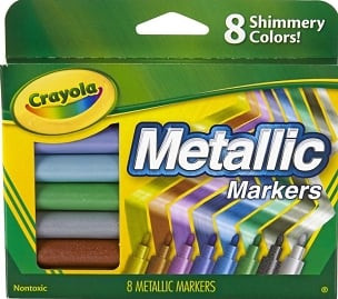 Markers Crayola 8ct.-Metallic Colors