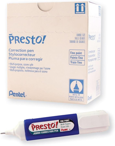 Correction Pen Presto!-Metal Fine Tip, Jumbo 12ml