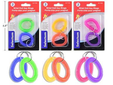 Wrist Coils w/Key Holder 2Pk