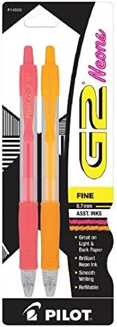 Pen G2 Neon Assorted Ink/Fine 2ct.