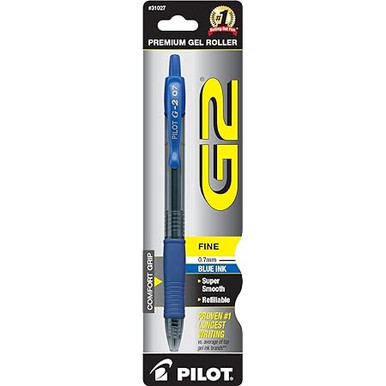 Pen G2 Blue Ink/Fine (Retractable) (B/C)