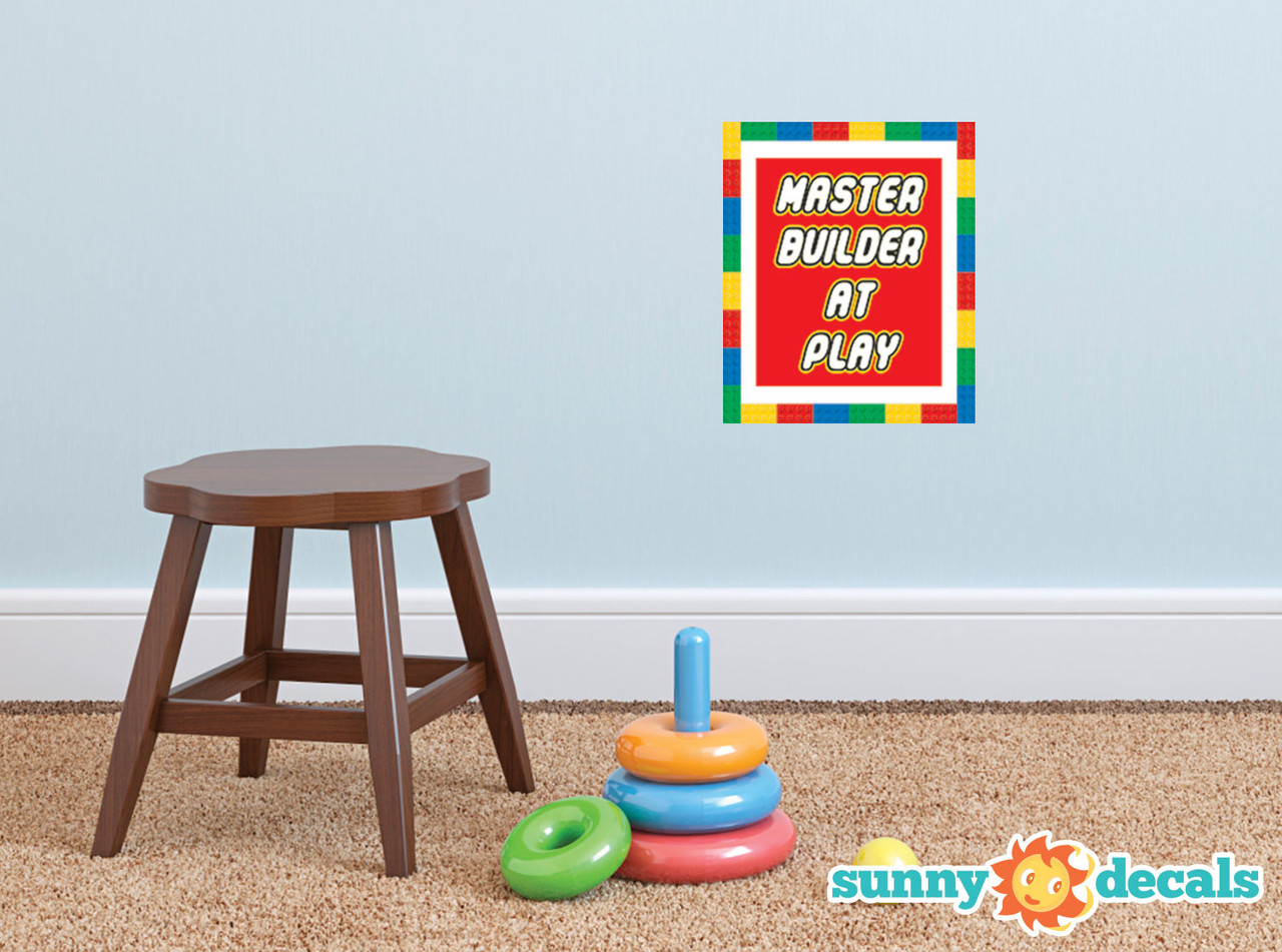 Master Builder Fabric Wall Decal