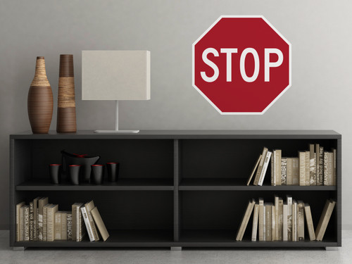 Stop Sign Fabric Wall Decal | Sunny Decals