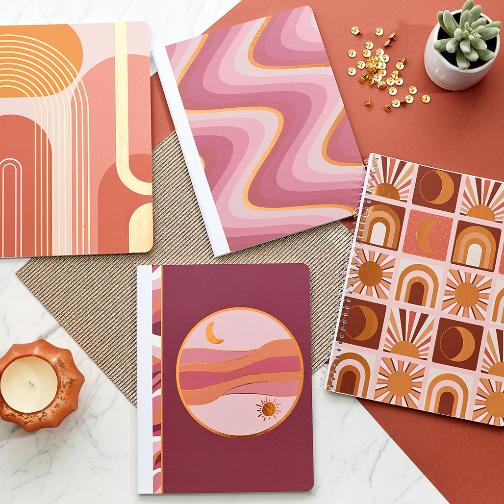 Arches & Waves Mixed Elements Composition Book, Wide Rule, 80 Sheets ...
