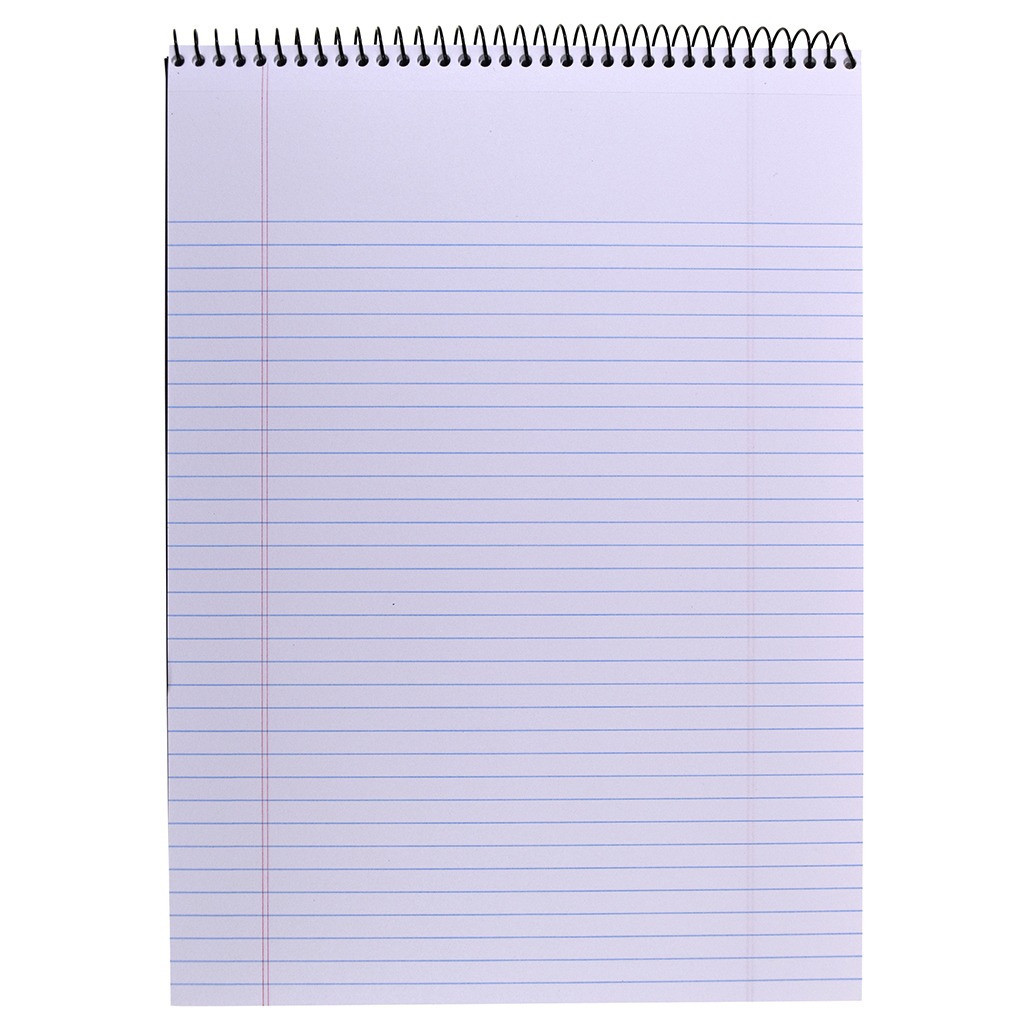 WIRED Top Wire Poly Notebook, College Ruled, 70 Sheets, Gray