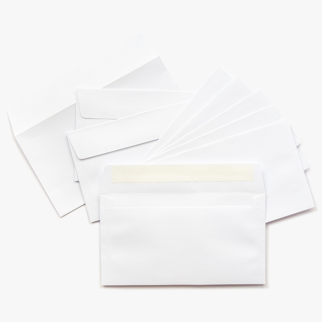 Strip & Seal Envelopes, 6 3/4, Boxed, 65 per Box