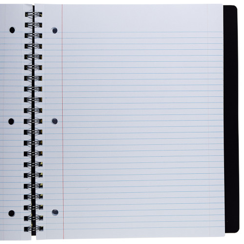 LXE® 1 Subject Poly Wirebound Notebook, College Rule, 100 ct, Black